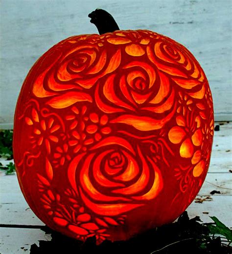 25 Beautiful Floral Pumpkin Carving Ideas 2020 Designbolts