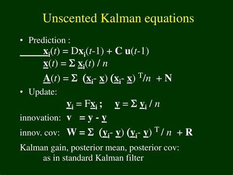 ppt unscented kalman filter powerpoint presentation free download id 3326674