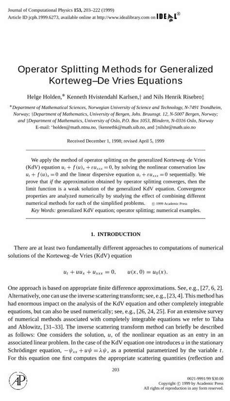 pdf operator splitting methods for generalized korteweg de vries equations dokumen tips