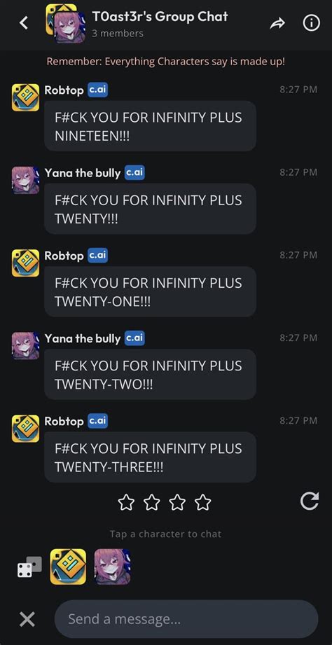 Show Me Your Most Out Of Context Chats Again Rcharacterai