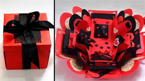 Explosion Box Full Tutorial How To Make Explosion Box Diy Explosion Box Explosion T Box