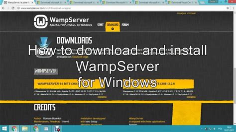 how to download and install wampserver for windows youtube