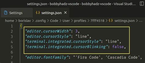 Change The Cursor Color Style And Animation In VS Code Bobbyhadz