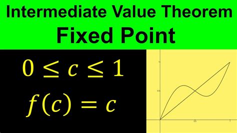 intermediate value theorem fixed point theorem use ivt to prove fixed point calculus