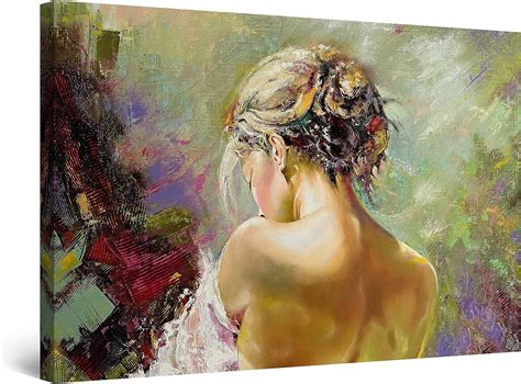 Amazon Startonight Wall Art Canvas Woman Back Women Framed X