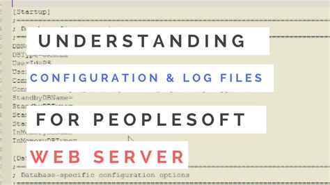 Configuration And Log Files For Webserver YouTube