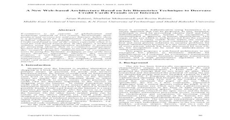 an efficient iris authentication using chaos theory based · authentication using biometrics