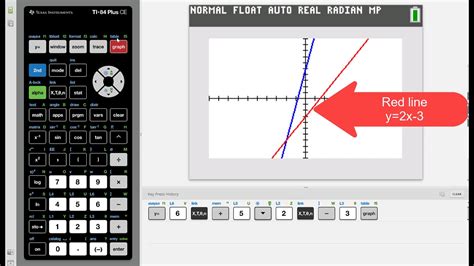 using the ti 84 graphing calculator to solve a system of linear equations in 2 variables