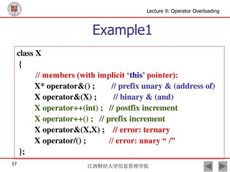 lecture 9 operator overloading ppt download