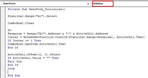 como preencher um combobox no excel com vba microsoft