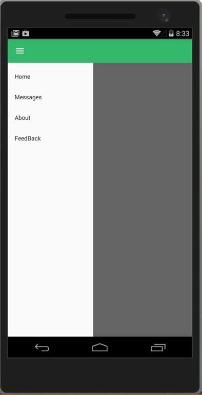 Xamarin Android Create Left Navigation Drawer Layout