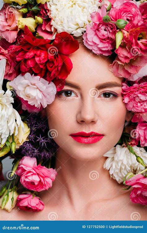 Portrait En Gros Plan De Belle Jeune Femme Nue Photo Stock Image Du