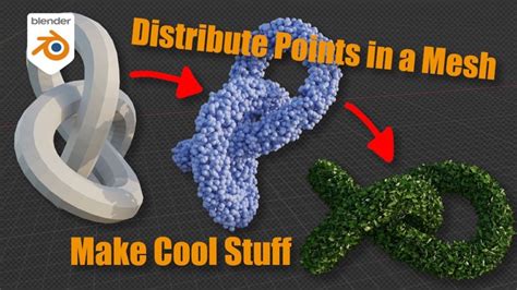 How To Make A Distribute Points In Mesh Node With Geometry Nodes