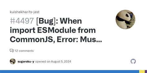 Bug When Import Esmodule From Commonjs Error Must Use Import To
