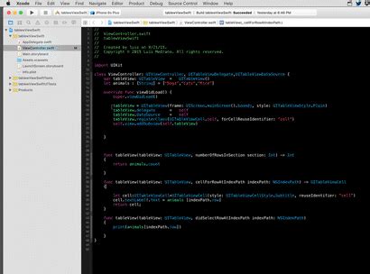 How To Implement UITableView Programmatically Using Swift IOS And