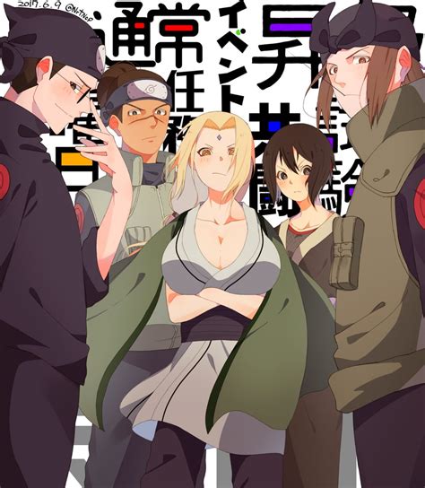 Tsunade Shizune Umino Iruka Ebisu And Shiranui Genma Naruto And 1 More Drawn By