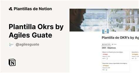Plantilla Plantilla Okrs By Agiles Guate Notion Marketplace