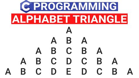 how to print half pyramid pattern using alphabets in