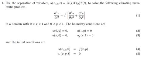 solved use the separation of variables
