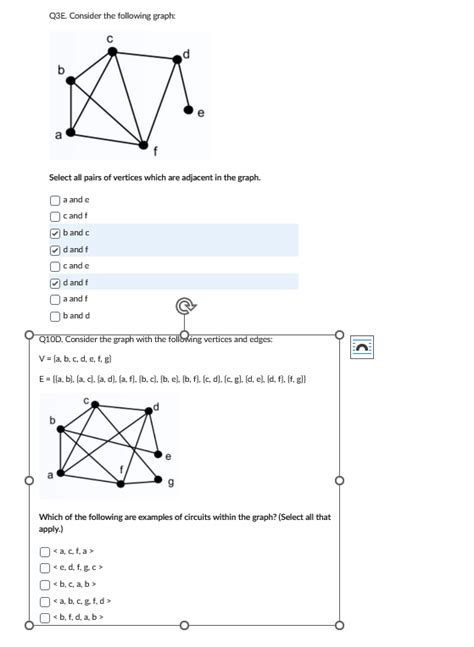 [solved] q3e consider the following graph select all pai