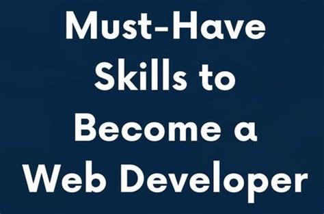 Best Skills For Web Development Updated Guvi Blogs