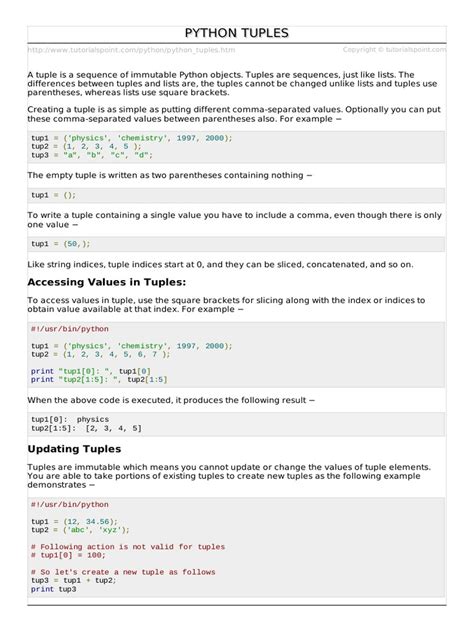 python tuples pdf pdf bracket string computer science