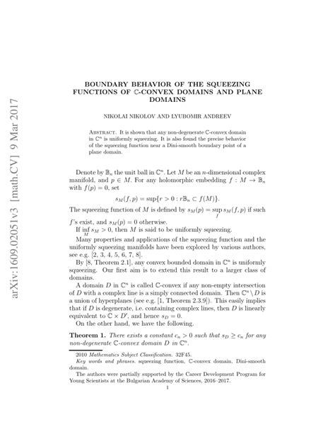 pdf boundary behavior of the squeezing functions of ℂ convex domains and plane domains