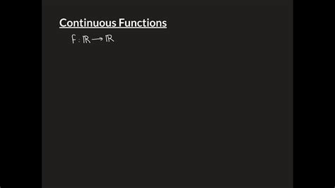 introduction to continuous functions youtube