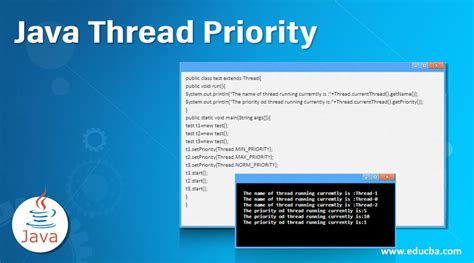 Java Thread Priority Methods With Examples Of Java Thread Priority