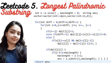 leetcode 5 longest palindromic substring youtube