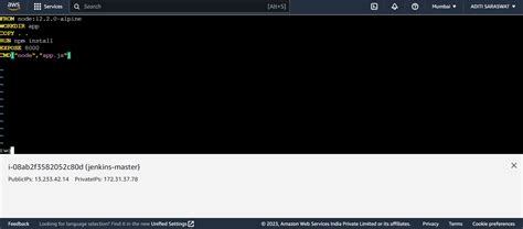 github tomarujjwal aws cicd project deployment of end to end application in node js using