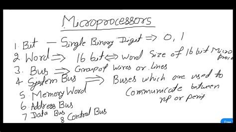microprocessor basics class 01 youtube