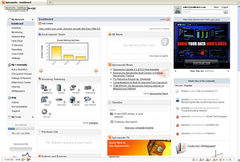 spiceworks review pricing pros cons and features
