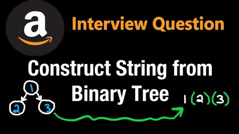 construct string from binary tree leetcode 606 python youtube
