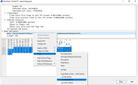 How Do I Extract The TCP Data Packet From Wireshark Stack Overflow