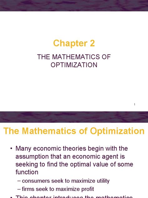 chp 2 the mathematics of optimization pdf mathematical optimization maxima and minima