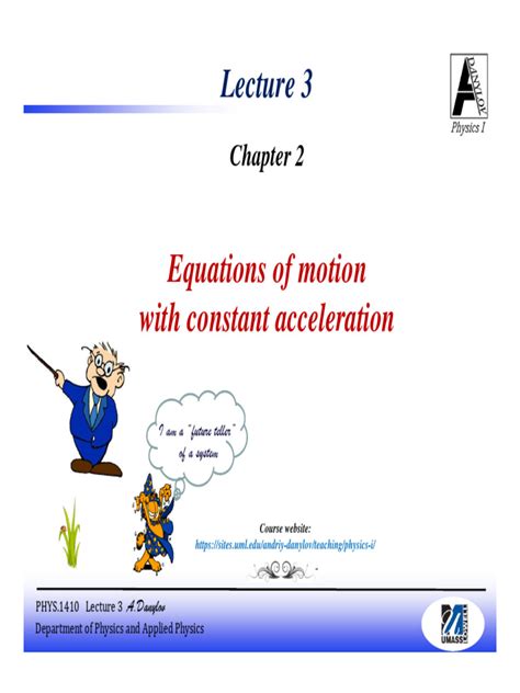 lecture 3 ch2 f18 kinematic eq 25a8yvv pdf acceleration velocity