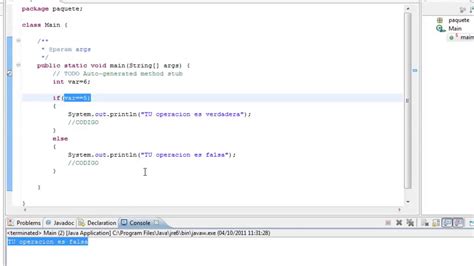 tutorial java sentencia if else youtube