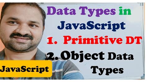 Data Types In JavaScript Primitive Data Types Object Data Types