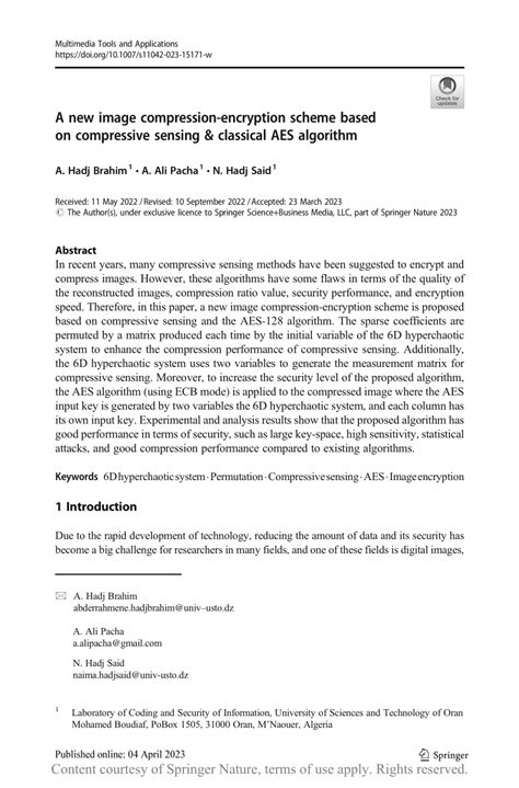 a new image compression encryption scheme based on compressive sensing and classical aes algorithm