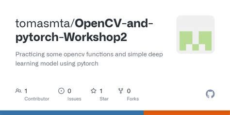 GitHub Tomasmta OpenCV And Pytorch Workshop2 Practicing Some Opencv