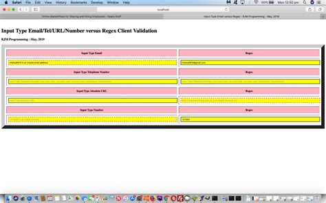 html worded validation via client input or regular expression tutorial robert james metcalfe blog