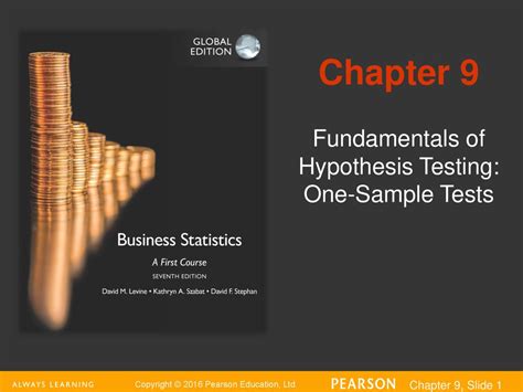 fundamentals of hypothesis testing one sample tests ppt download