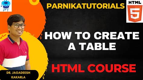 7 how to create table in html learn html tables tutorial html full course 2023 pt youtube