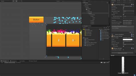 unity3d ui particles demo youtube