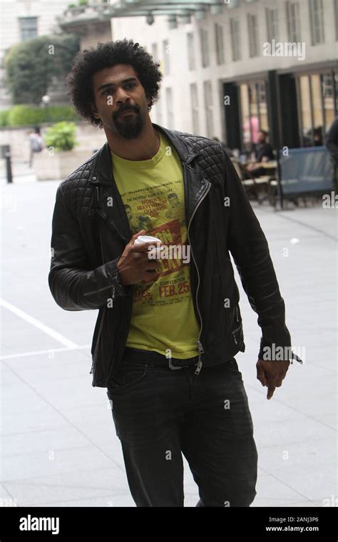 Boxer David Haye Pictured Leaving Bbc Tv Wearing Muhammad Ali Cassius Clay T Shirt On Sad Day