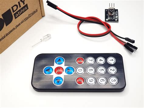DIYables Infrared IR Remote Control Kit With 17 Key Controller And