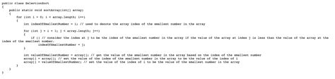 solved part 1 implement the selection sort algorithm follow