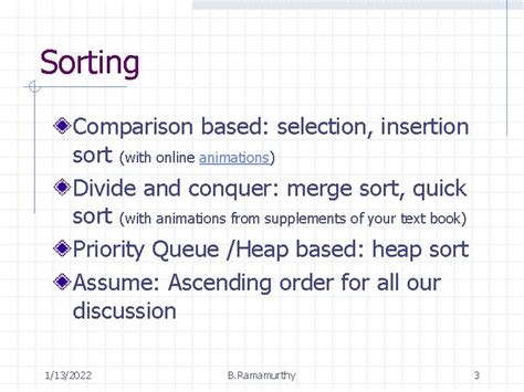 sorting and searching cse 116 a b 1132022