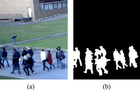 foreground detection result of the gaussian mixture model a is the download scientific diagram